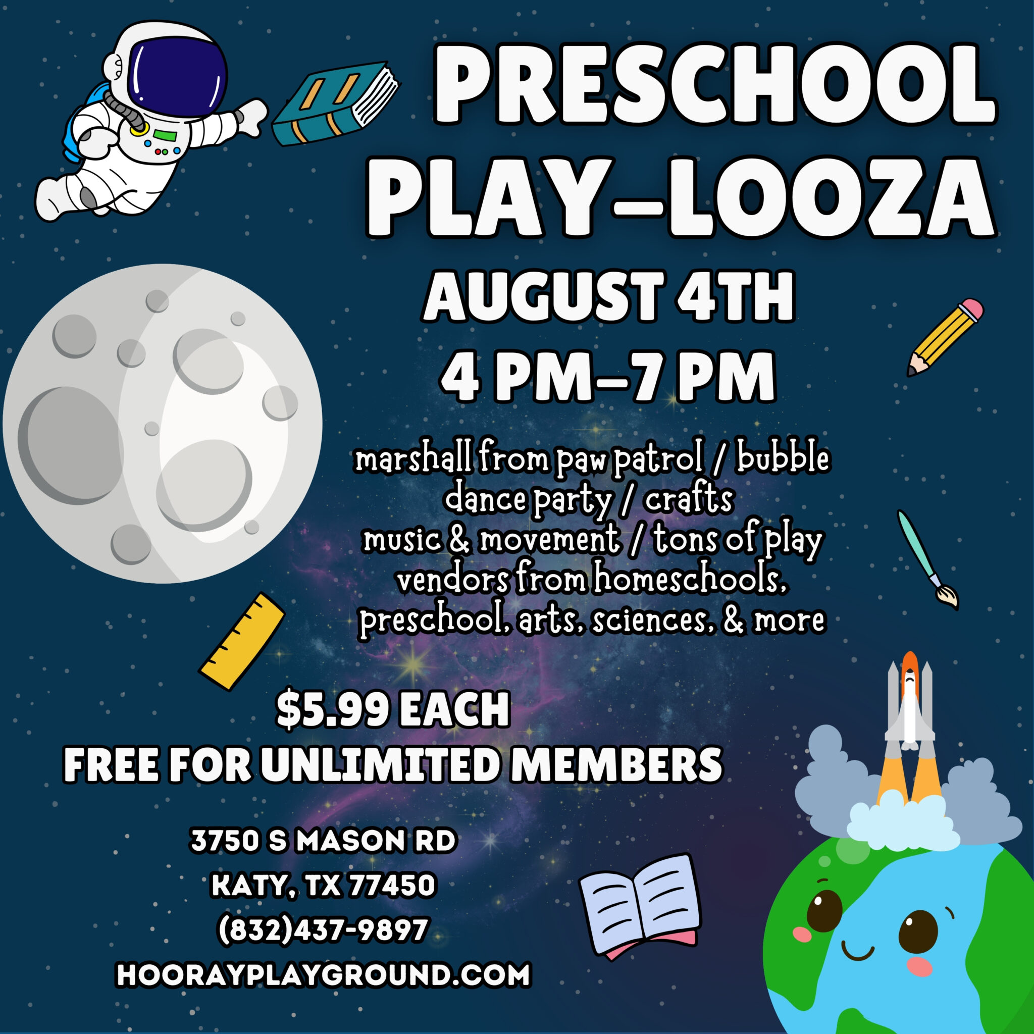 Exciting & Engaging Kid Events | Hooray Playground Katy, TX