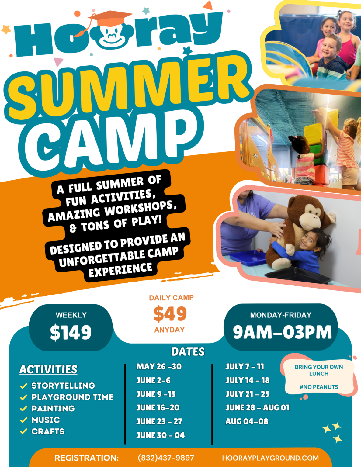 Fun Kids Camps at Hooray Playground | Kid Camps Katy, TX